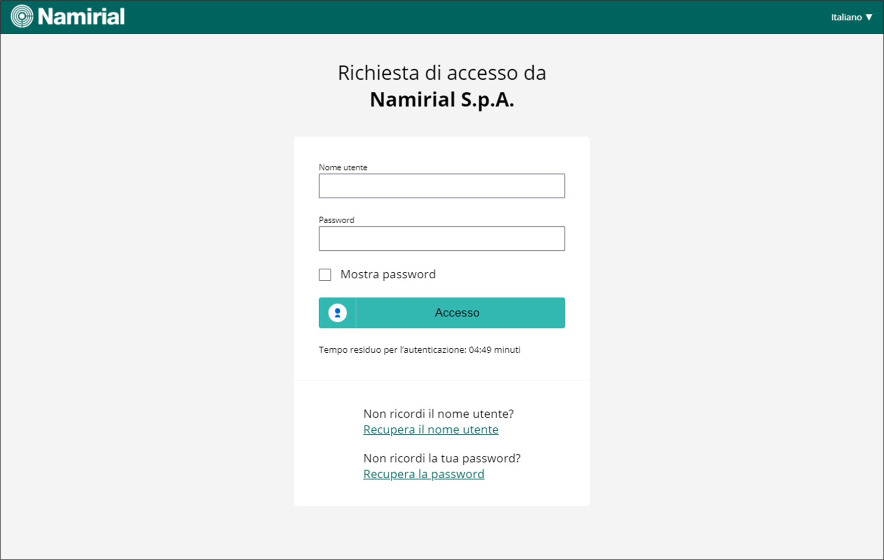 Attivazione Namirial ID (SPID) – Supporto Namirial